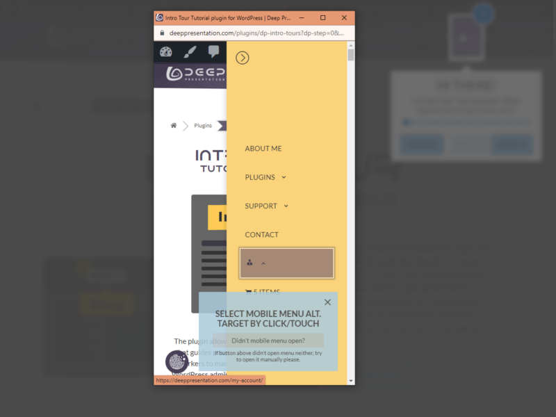 Intro Tour Tutorial Pro Plugin For Wordpress Deep Presentation