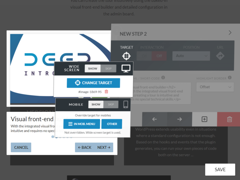 Intro Tour Tutorial Pro Plugin For Wordpress Deep Presentation